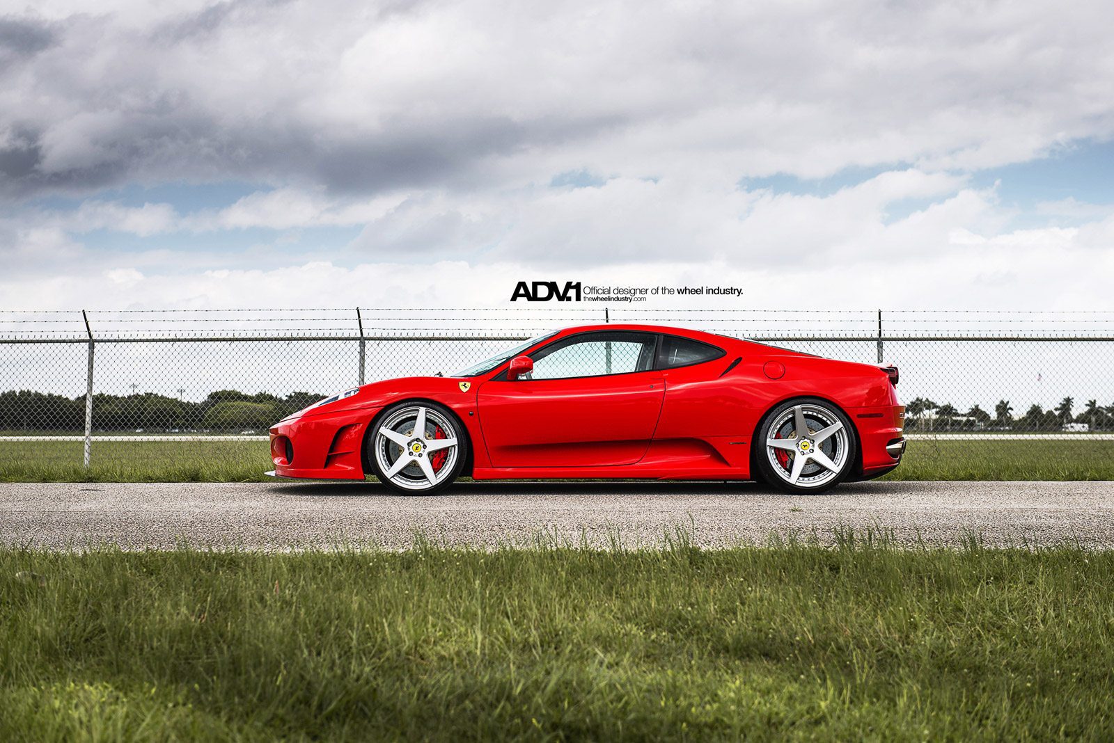 A Classy Looking Red Ferrari 430 On ADV.1 Wheels