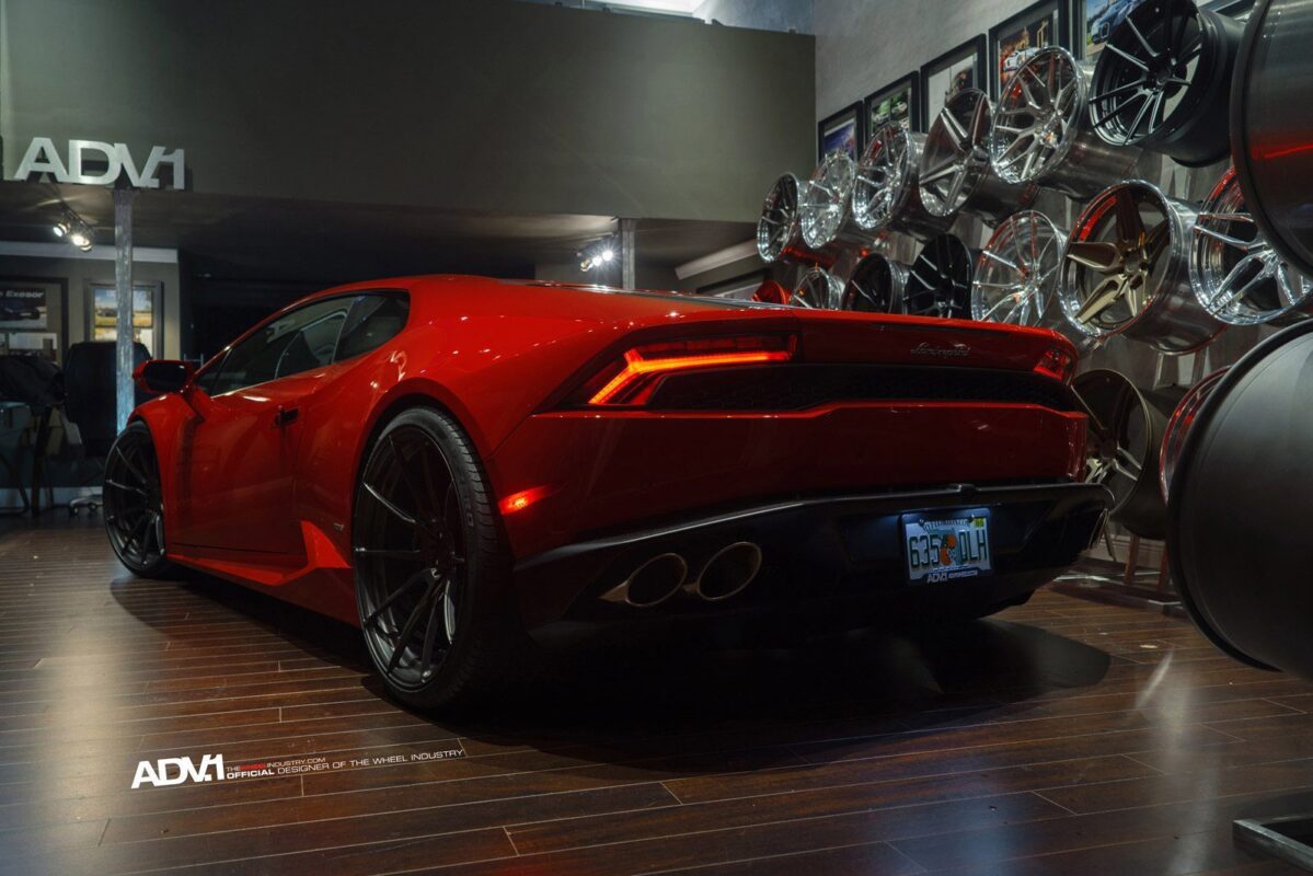 Rosso Mars Red Lamborghini Huracan On ADV.1 Wheels