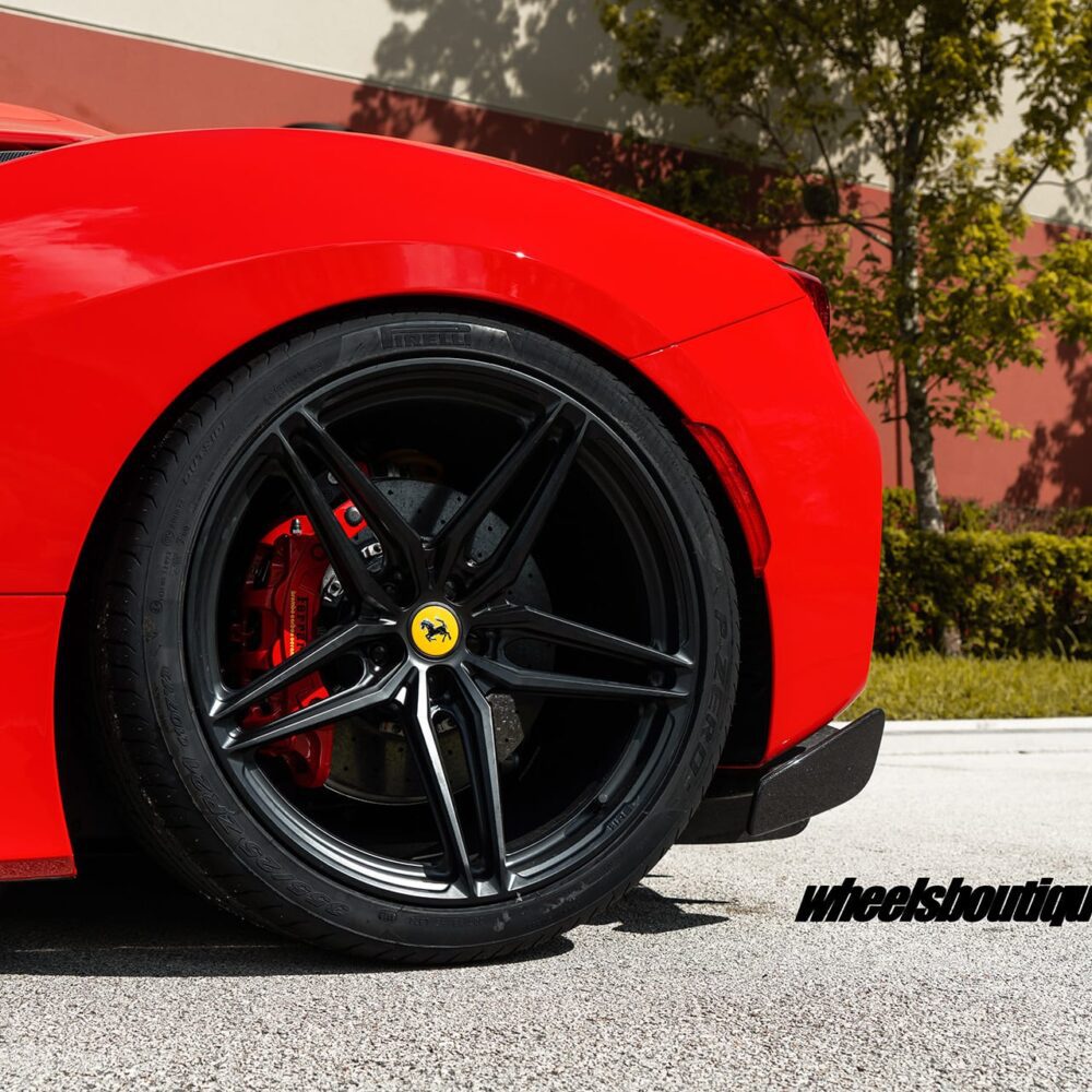 Beautiful Red Ferrari 488 Pista On HRE Wheels By Wheels Boutique